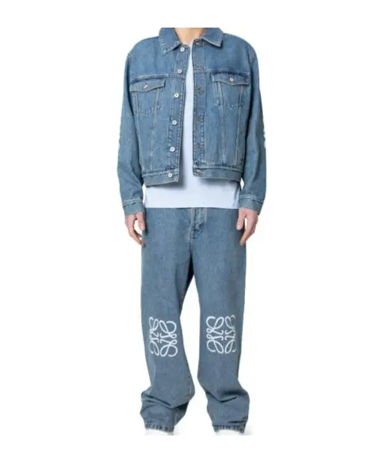 Loewe Anagram Jacket In Denim