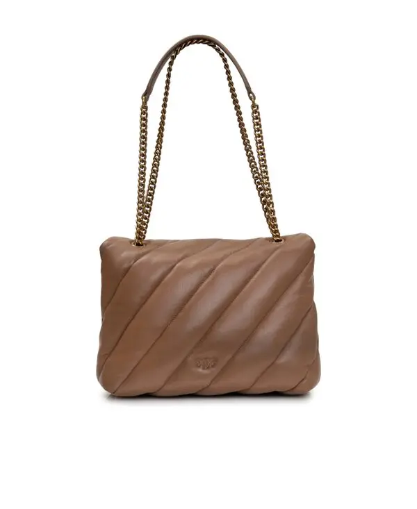 Pinko Love Big Puff Chain-linked Shoulder Bag