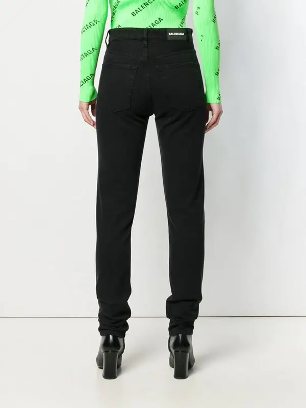 Balenciaga V-shaped Waist-rimmed Jeans