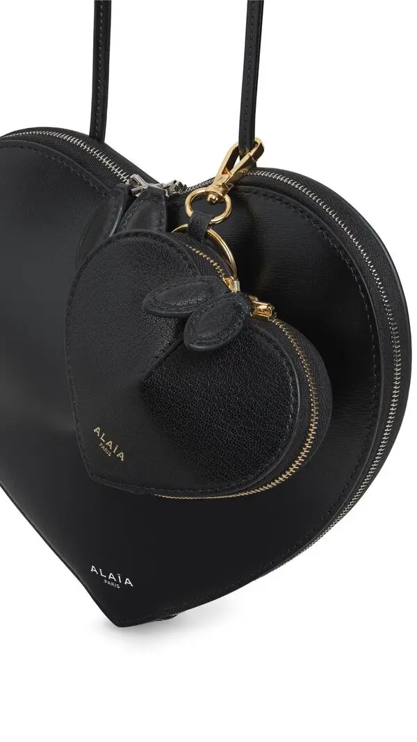 Alaïa Heart-shaped Zip Coin Purse