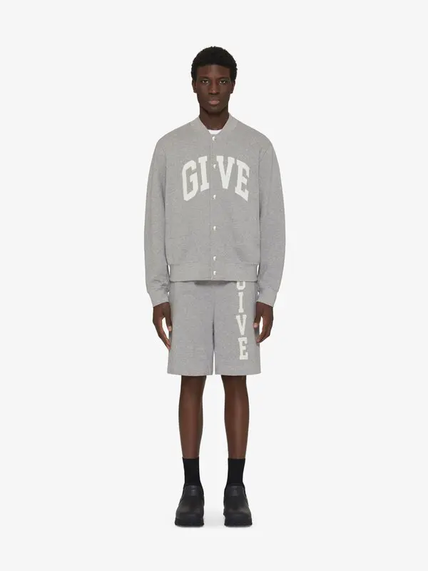 Givenchy Logo Printed College Bermuda Shorts