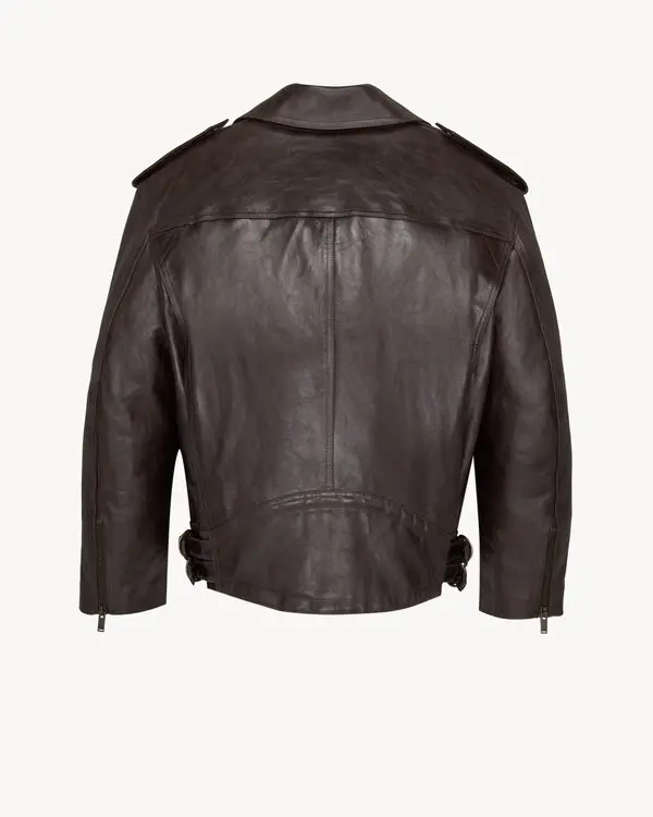 Saint Laurent Biker Jacket In Smooth Leather