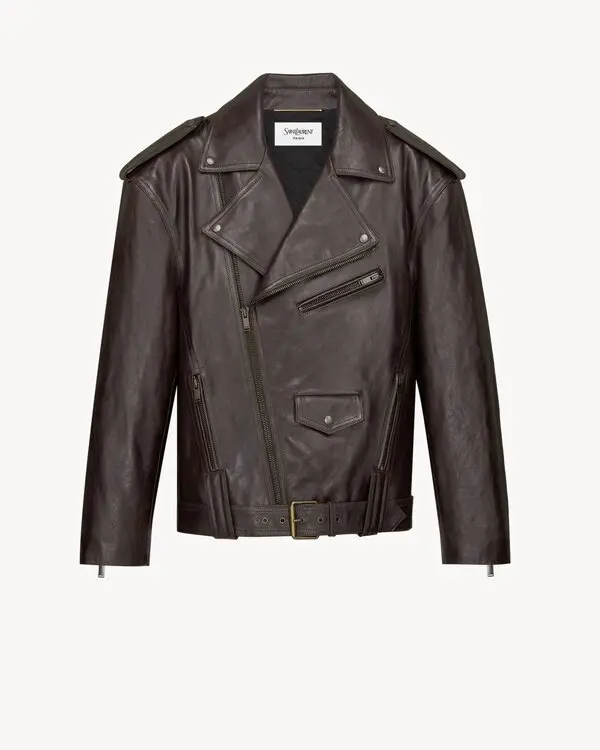 Saint Laurent Belted Biker Jacket