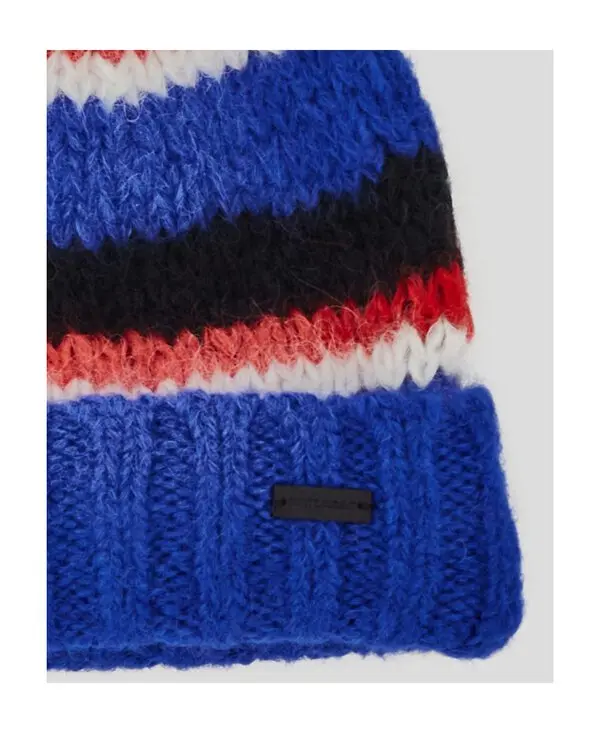 Saint Laurent Striped Knitted Hat