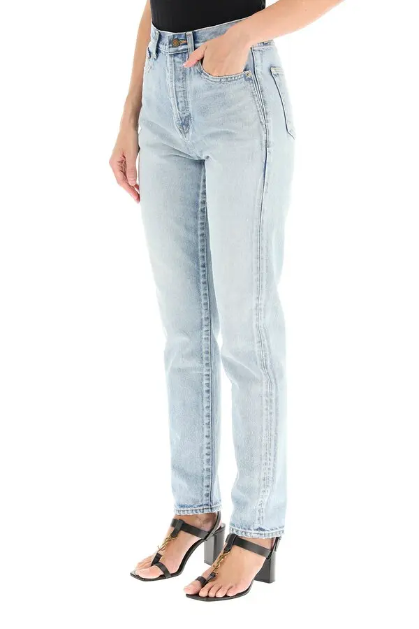 Saint Laurent Light-wash Slim-fit Jeans