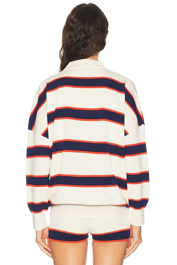SEROYA Taby Sweater In Cream,navy