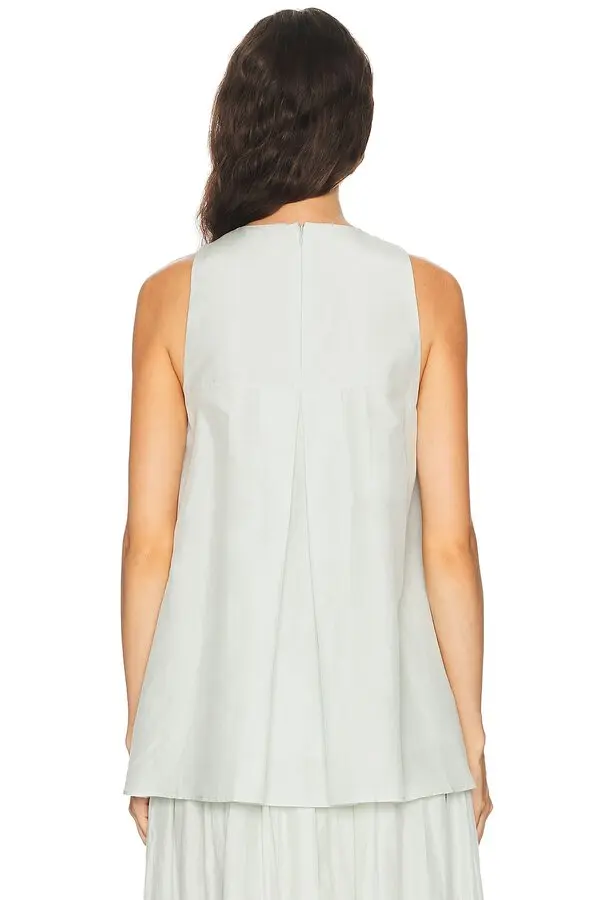 Loulou De Saison Liao Pleated Neckline Blouse - Mist