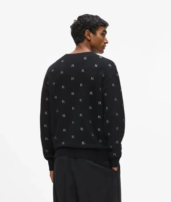 Karl Lagerfeld Monogram Knitted Sweater