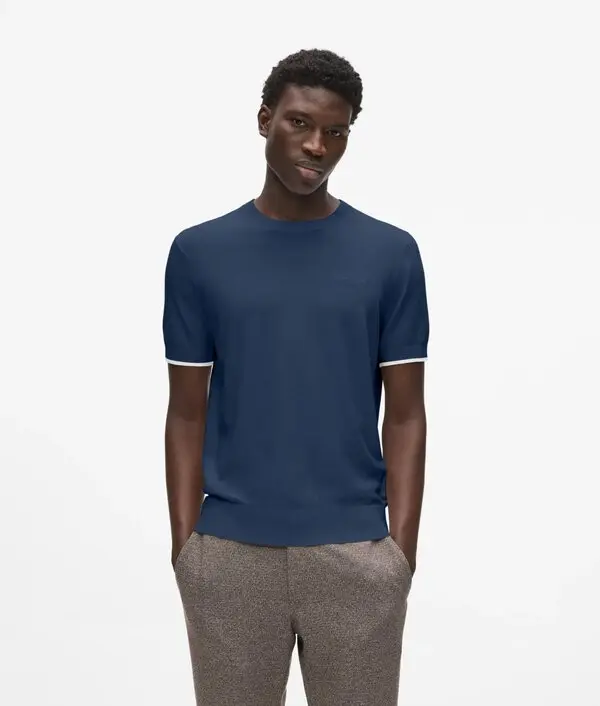 Karl Lagerfeld Knit T-shirt - Navy