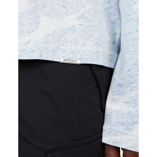 REPRESENT Usa Football Graphic-print Cotton And Hemp Top