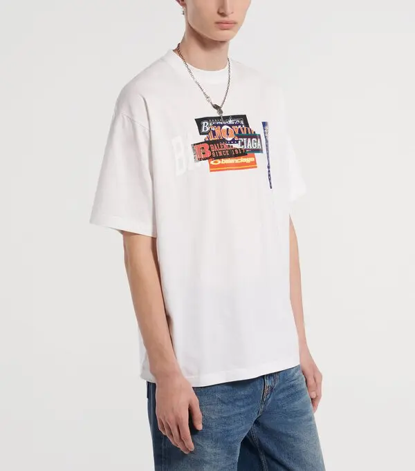 Balenciaga Bumper Sticker T-shirt - White