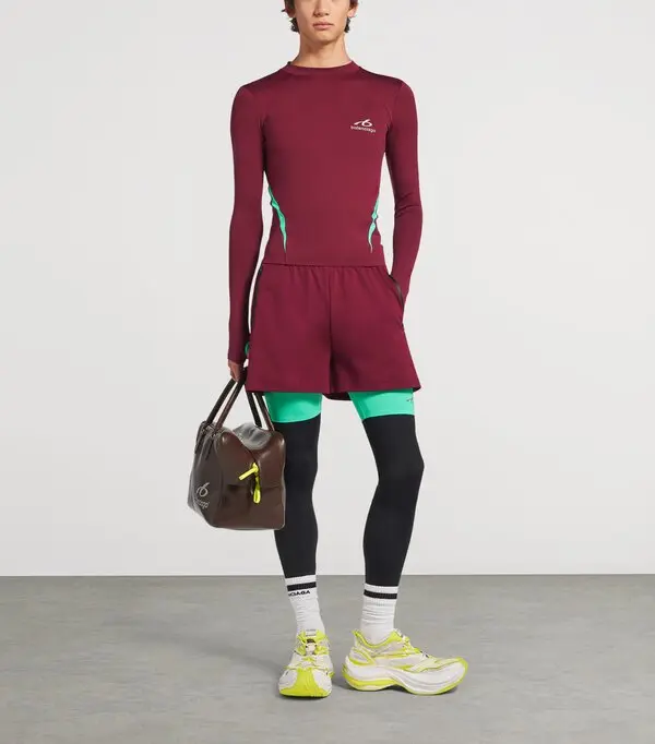 Balenciaga Technical Long-sleeve Performance T-shirt