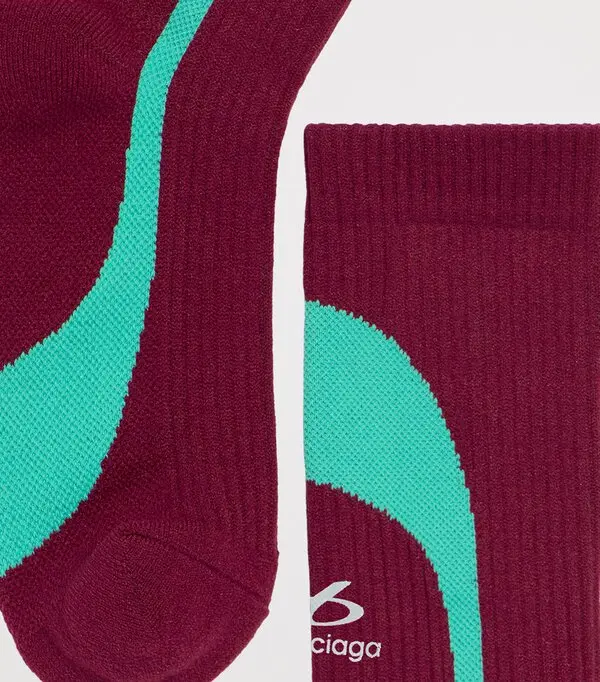 Balenciaga Printed Crew Socks