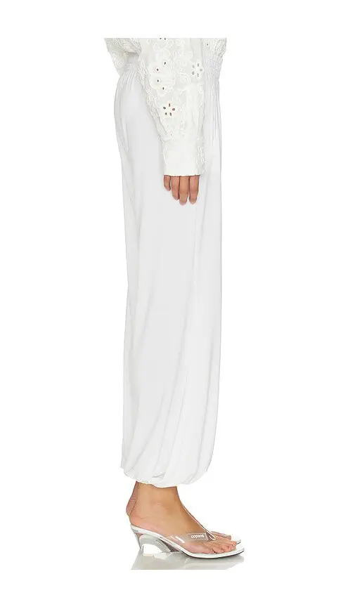 Norma Kamali Boyfriend Puff Jog Pant In . Also - White