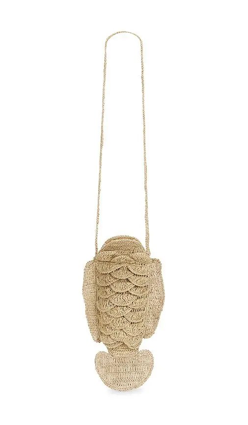 Madewell Crochet Fish Clutch With Shoulder Strap