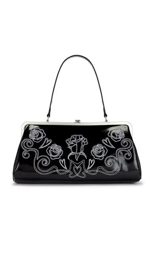 MARKGONG Embroidered Metal Clasp Bag