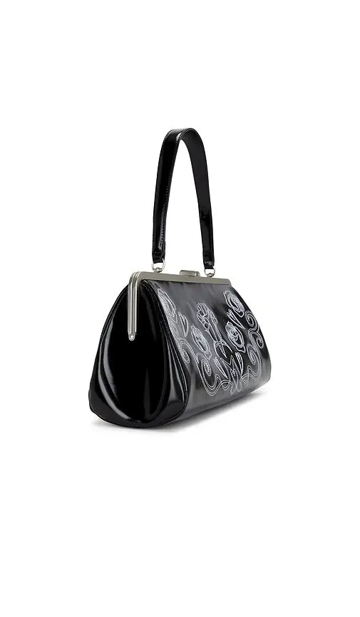 MARKGONG Embroidered Metal Clasp Bag