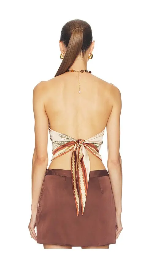 Retrofete Zaphira Halterneck Top - Neutral