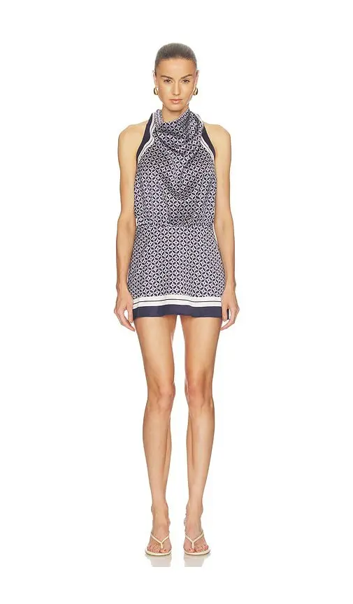 SEROYA Halterneck Mini Dress