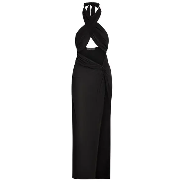 AJA SWIMLINE Isla Silk Resort Dress - Black