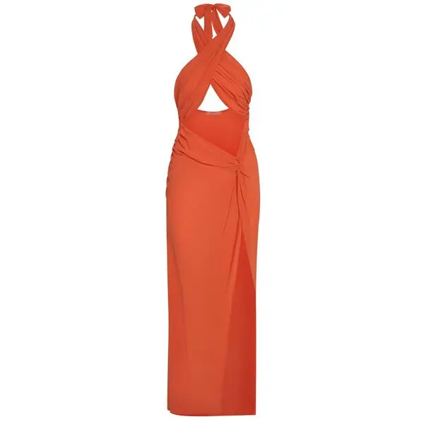 AJA SWIMLINE Isla Silk Resort Dress - Orange