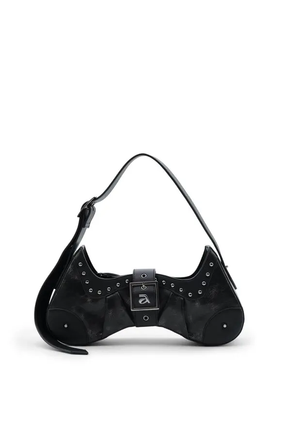 A BY ANYAH Archie Rock City Shoulder Bag - Black