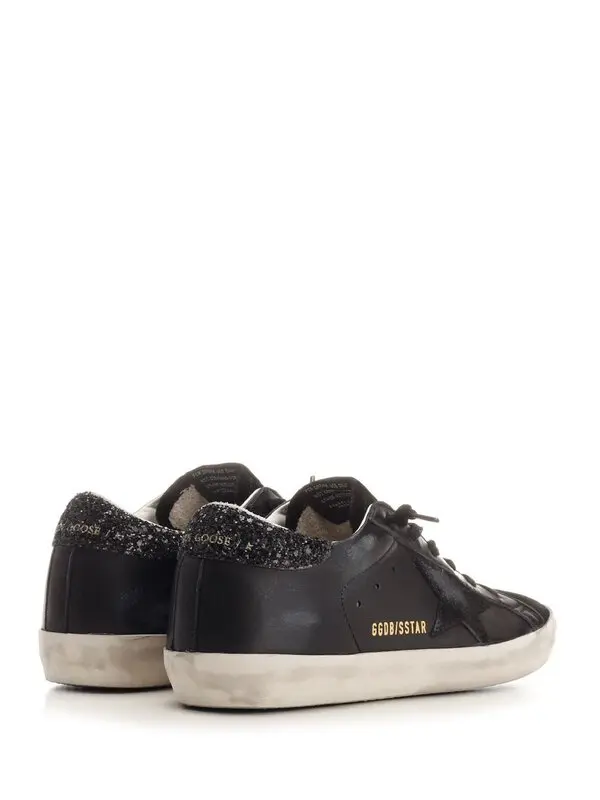 GOLDEN GOOSE Super-star Sneakers In Nappa Leather - Black
