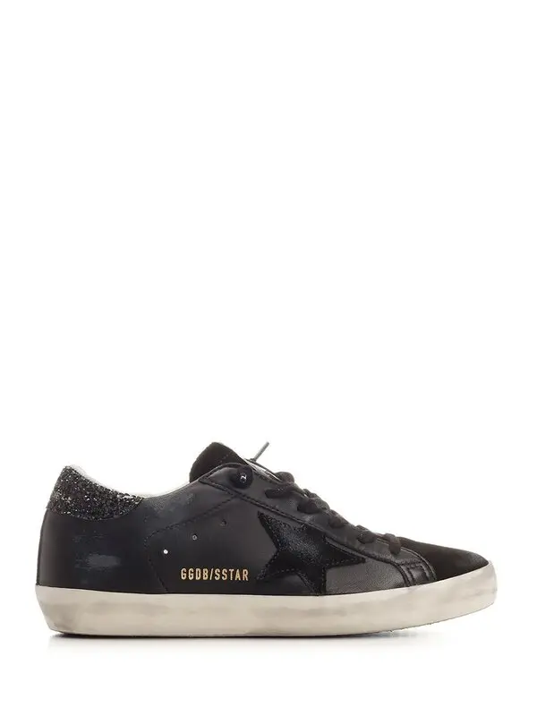 GOLDEN GOOSE Super-star Sneakers In Nappa Leather - Black