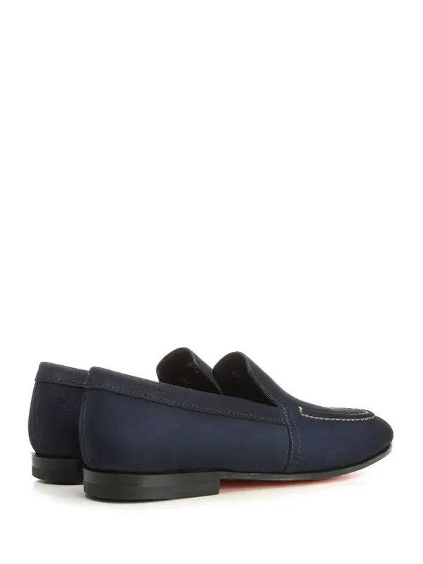 Santoni Malibu Suede Moccasin