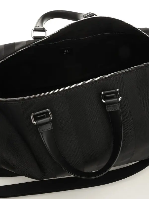 Fendi Pequin Duffle Bag - Black