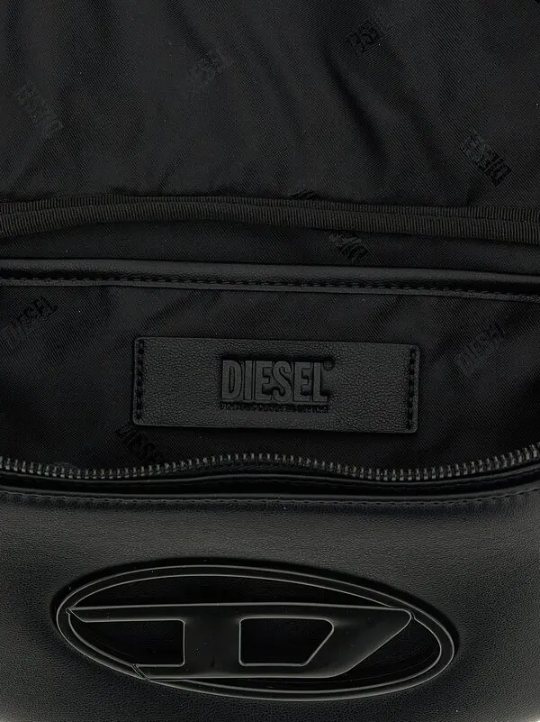 DIESEL® Holi-d Smooth Leather Waist Bag With Metal Logo