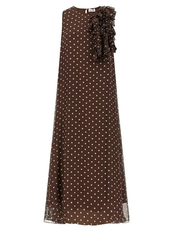 P.a.r.o.s.h Polka Dot Ruffle Dress