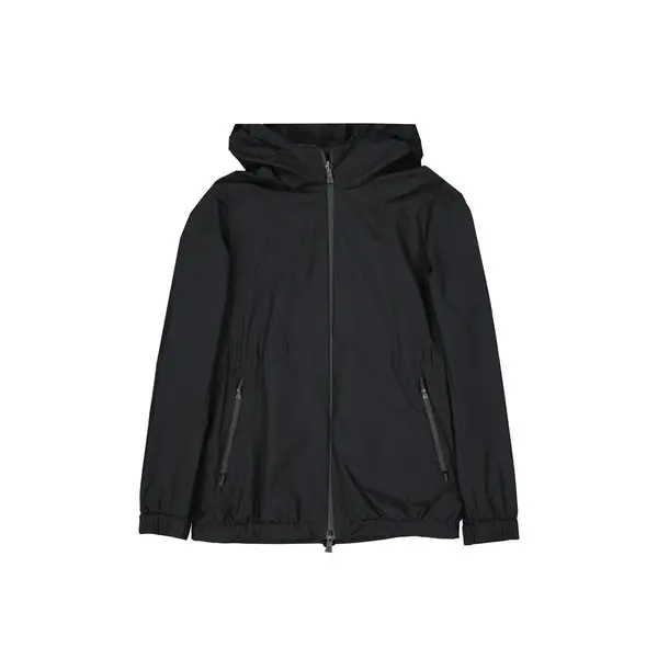 Herno Zip Up Hooded Long Sleeve Windbreaker Jacket