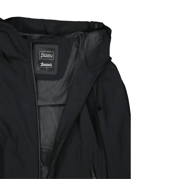 Herno Zip Up Hooded Long Sleeve Windbreaker Jacket