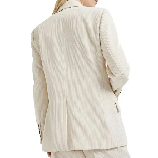 Brunello Cucinelli Corduroy Double-breasted Blazer - White