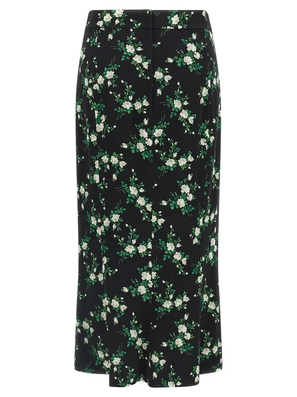 Dolce & Gabbana Fiorellini" Print Silk Midi Skirt
