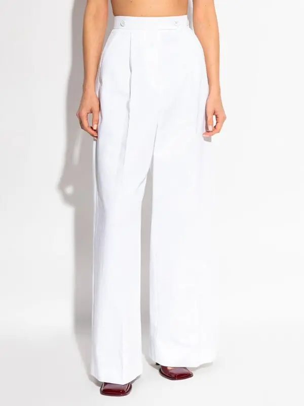 Givenchy Pleated Cotton Pants - Multicolor