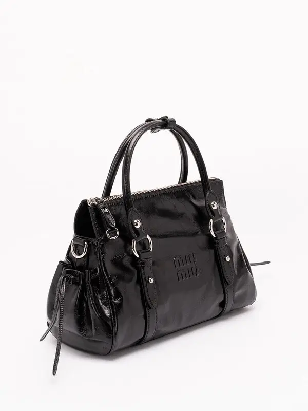 Miu Miu Shiny Leather Handbag