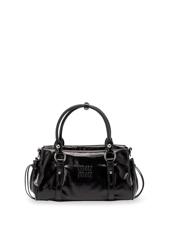 Miu Miu Shiny Leather Top Handle Bag - Multicolor