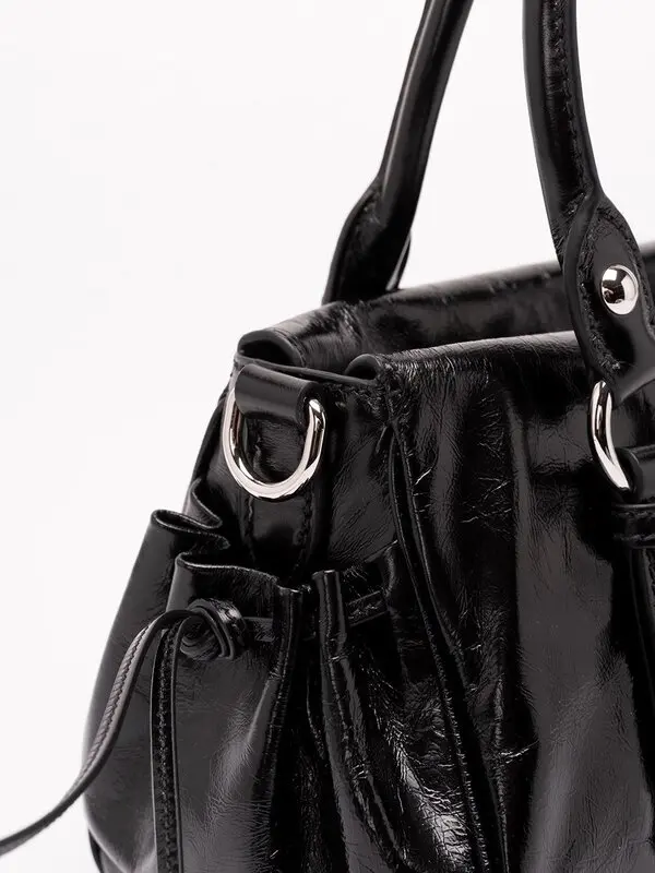 Miu Miu Shiny Leather Top Handle Bag - Multicolor