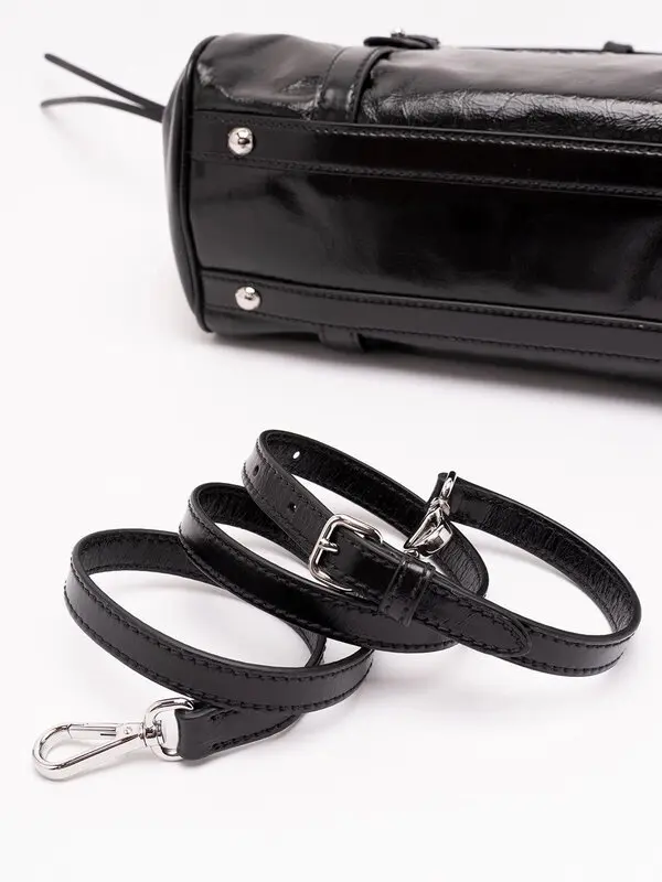Miu Miu Shiny Leather Top Handle Bag - Multicolor