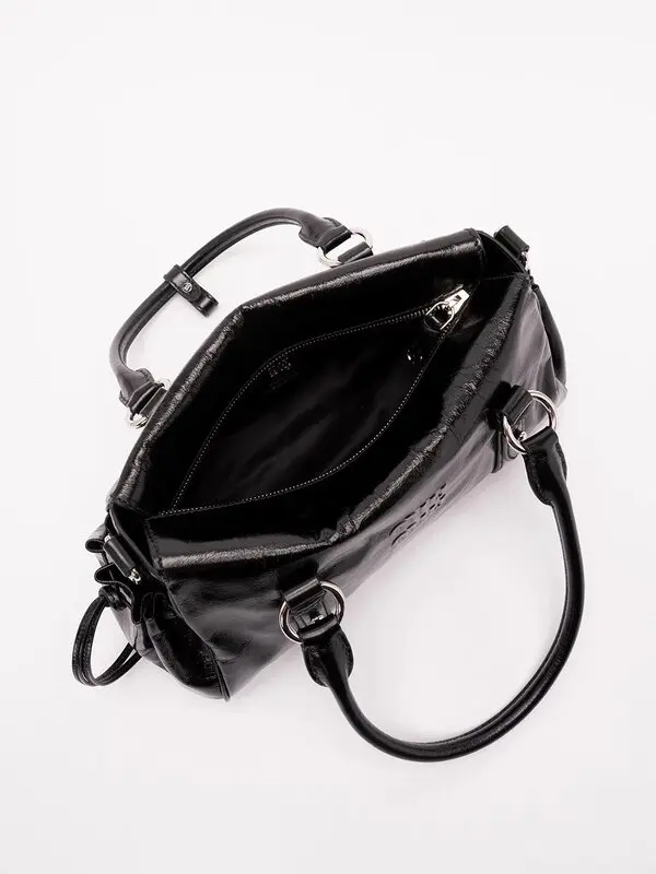 Miu Miu Shiny Leather Top Handle Bag - Multicolor