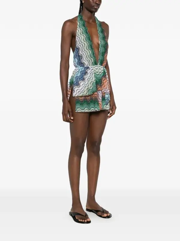 Missoni Zigzag Print Halterneck Cover-up