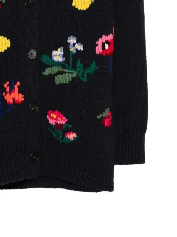 Malo Embroidered Cardigan
