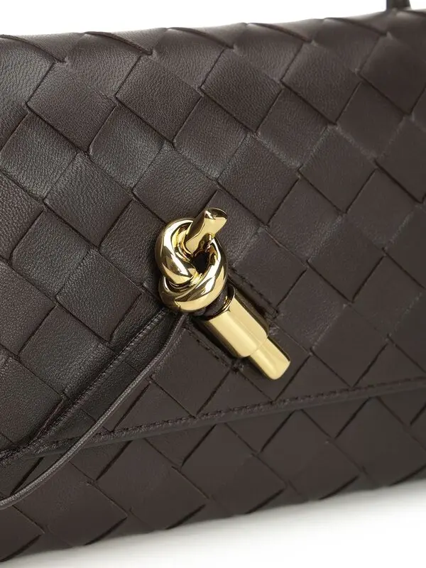 Bottega Veneta Andiamo Clutch Bag - Brown