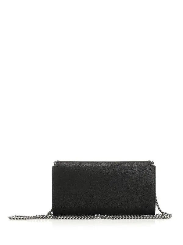 Stella McCartney Falabella Wallet Bag With Chain Strap - Black