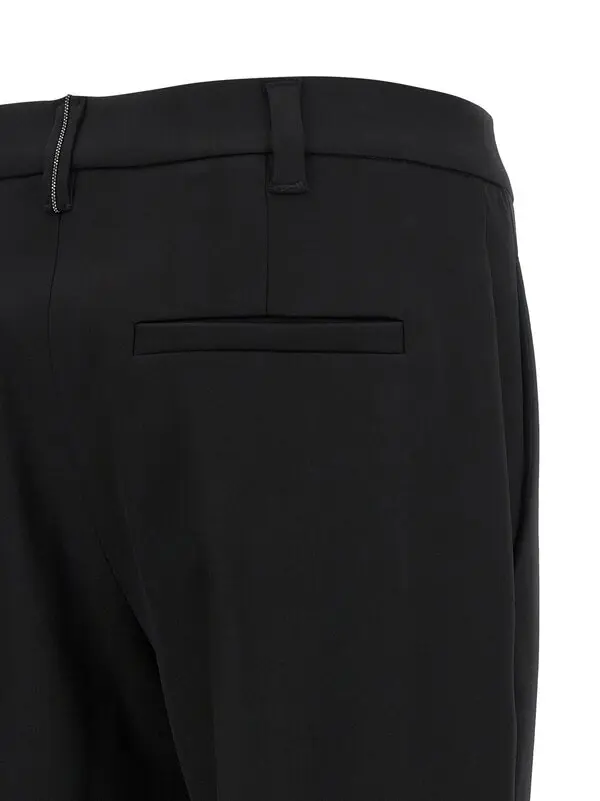 Brunello Cucinelli Virgin Wool Monile Trousers