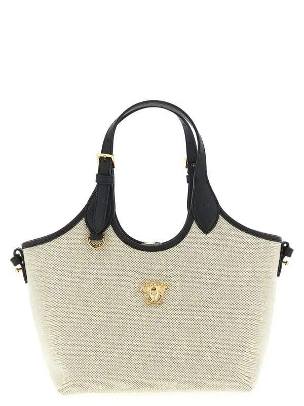 Versace La Medusa' Mini Shopping Bag - Cream