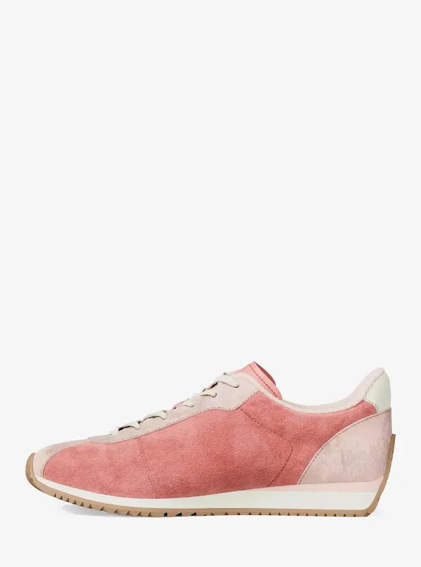 Michael Kors Rhodes Color-block Suede Trainers - Pink