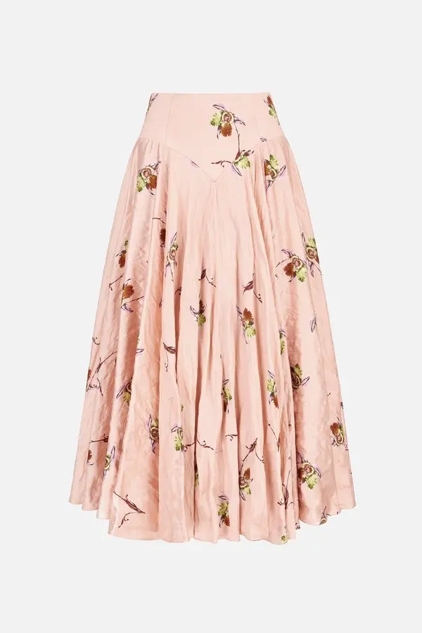 EMILIA WICKSTEAD Nera Skirt In Satin
